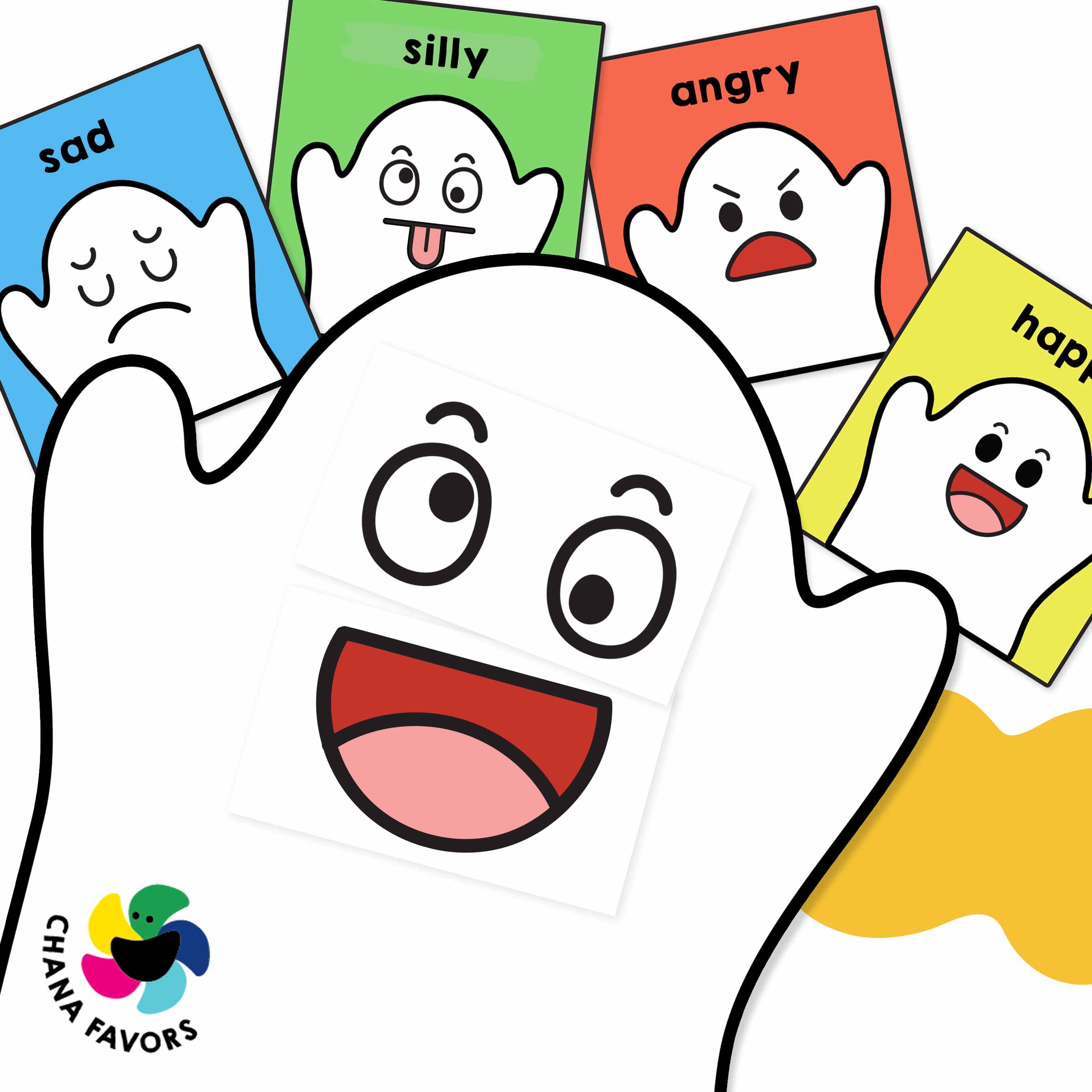 Ghost Emotions Printable: Kids' Activity for Emotional Awareness (PDF ...