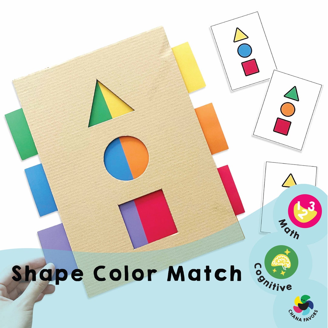 Shape Color Match Printable Fun Learning of Shapes and Colors Boost ...