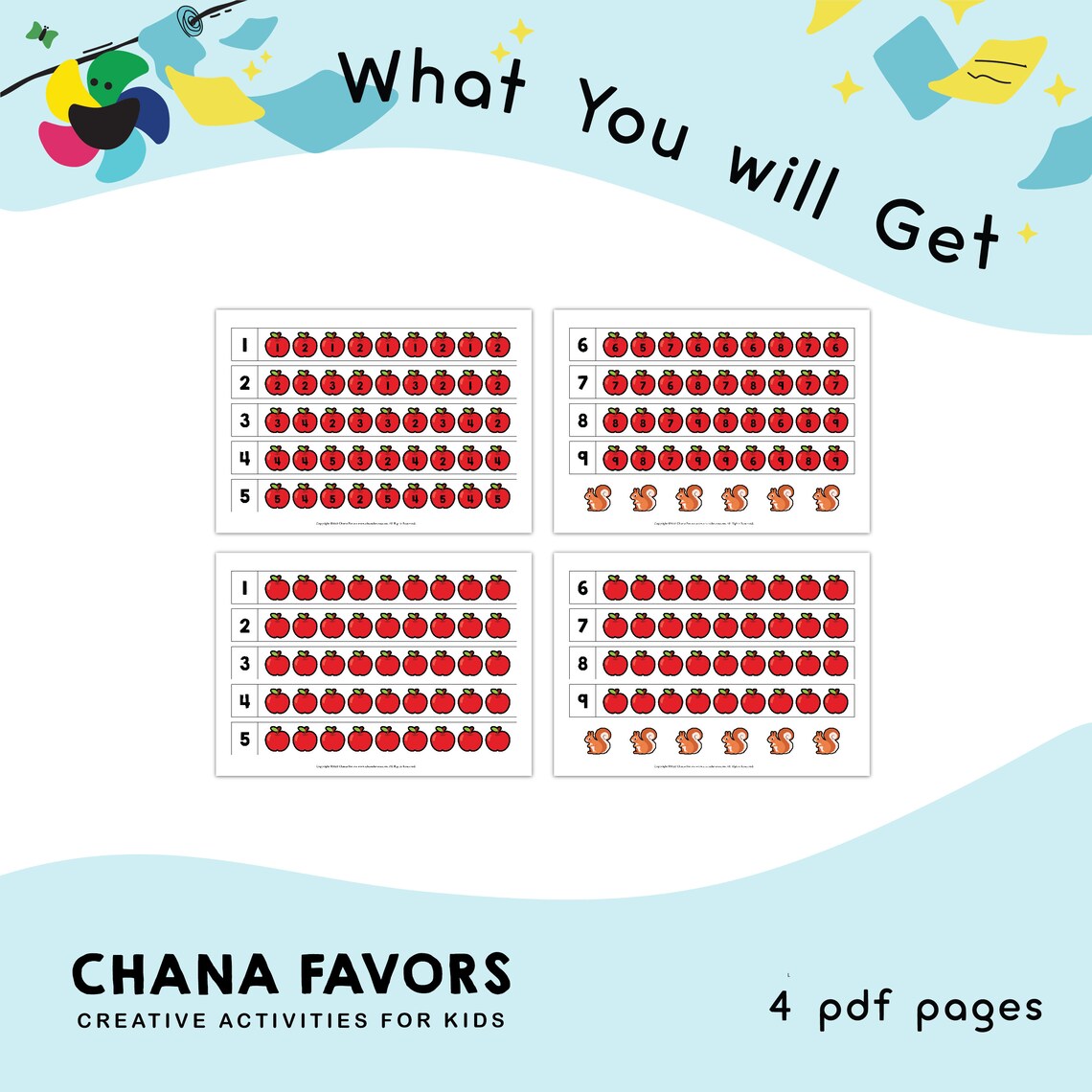 Apple Hole Punch printable Preschool Math Activity Resources to Help ...