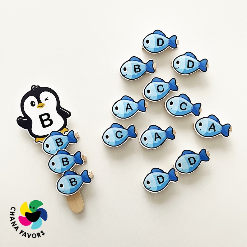 Penguin Alphabet Matching Game: English Letter Learning (printable PDF ...