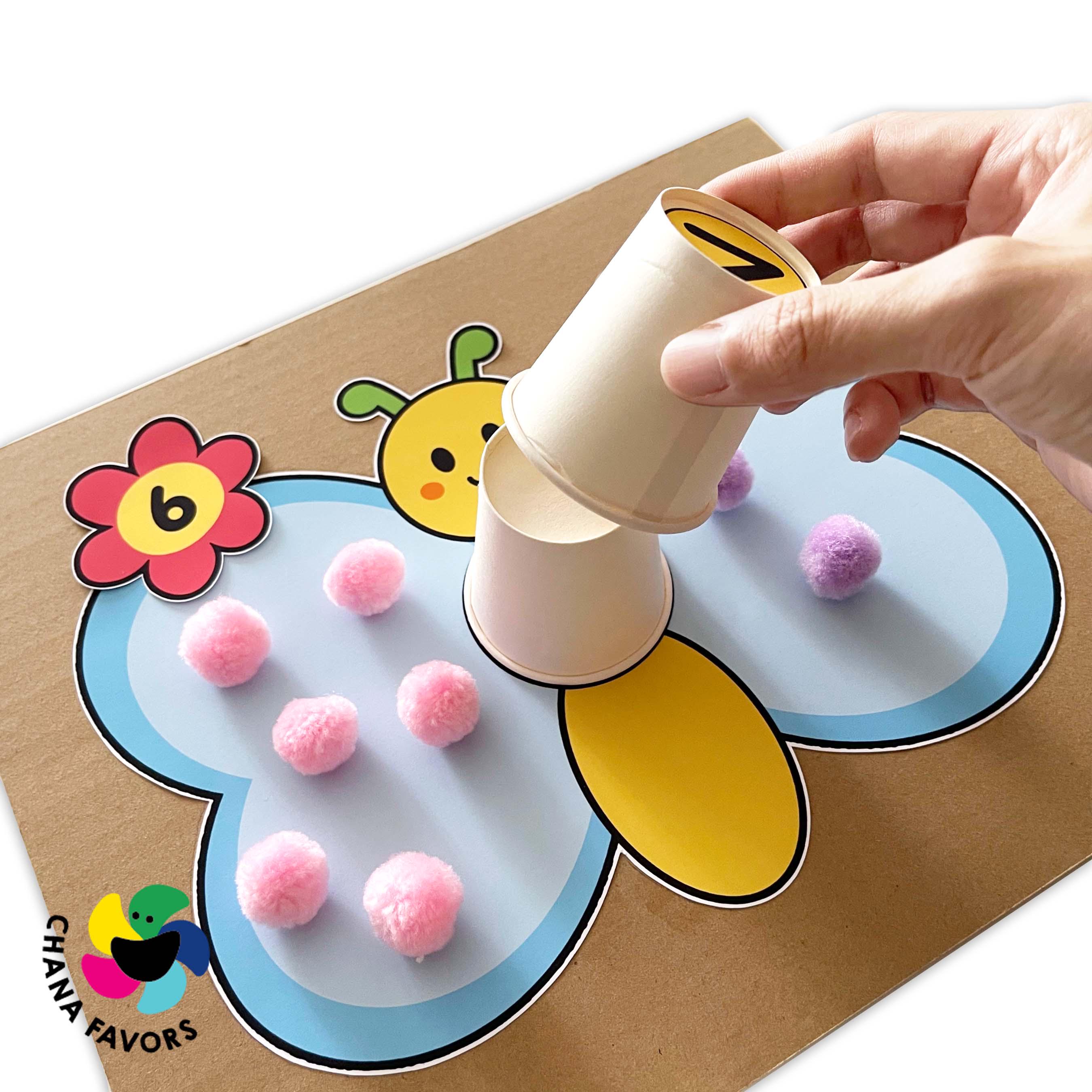 Butterfly Math Game: Number Comparison Printable (PDF) - Etsy