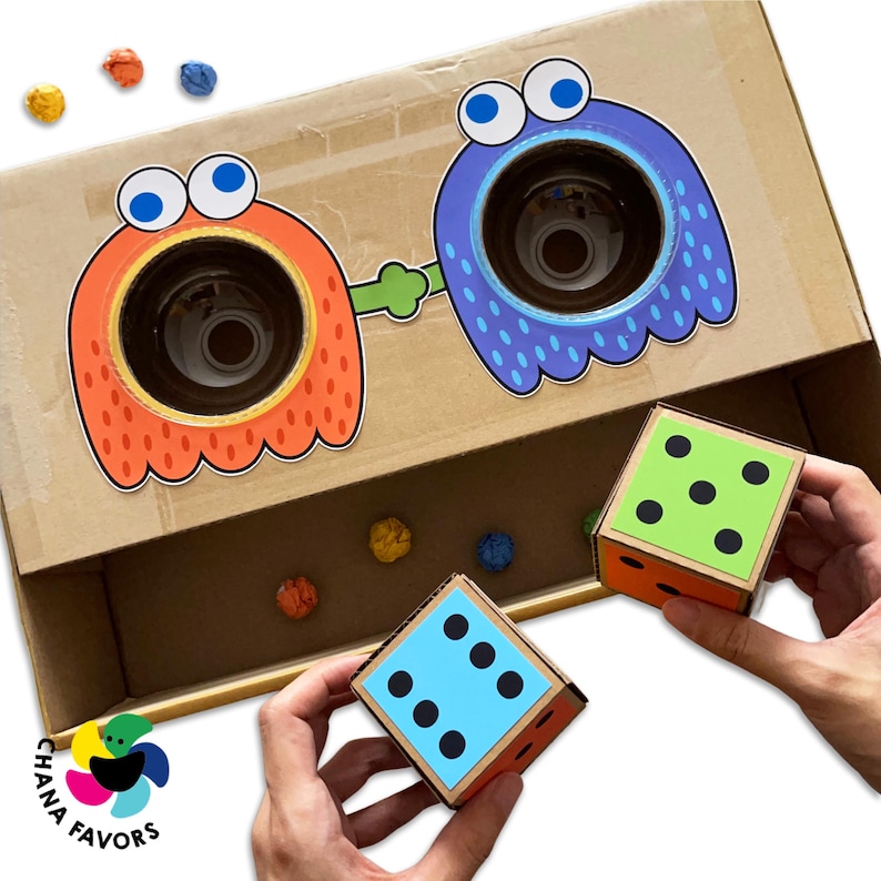 Monster Math Game: Fun Printable for Kids (PDF Download) - Etsy