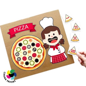 Pizza Counting Printable: Pre-math Activity for Kids (PDF Download) - Etsy