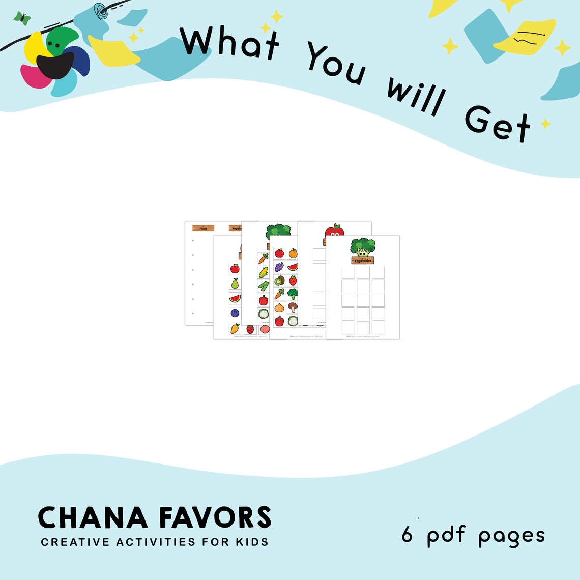Fruit and Vegetable Sorting Game: Fine Motor Skills Activity (printable ...