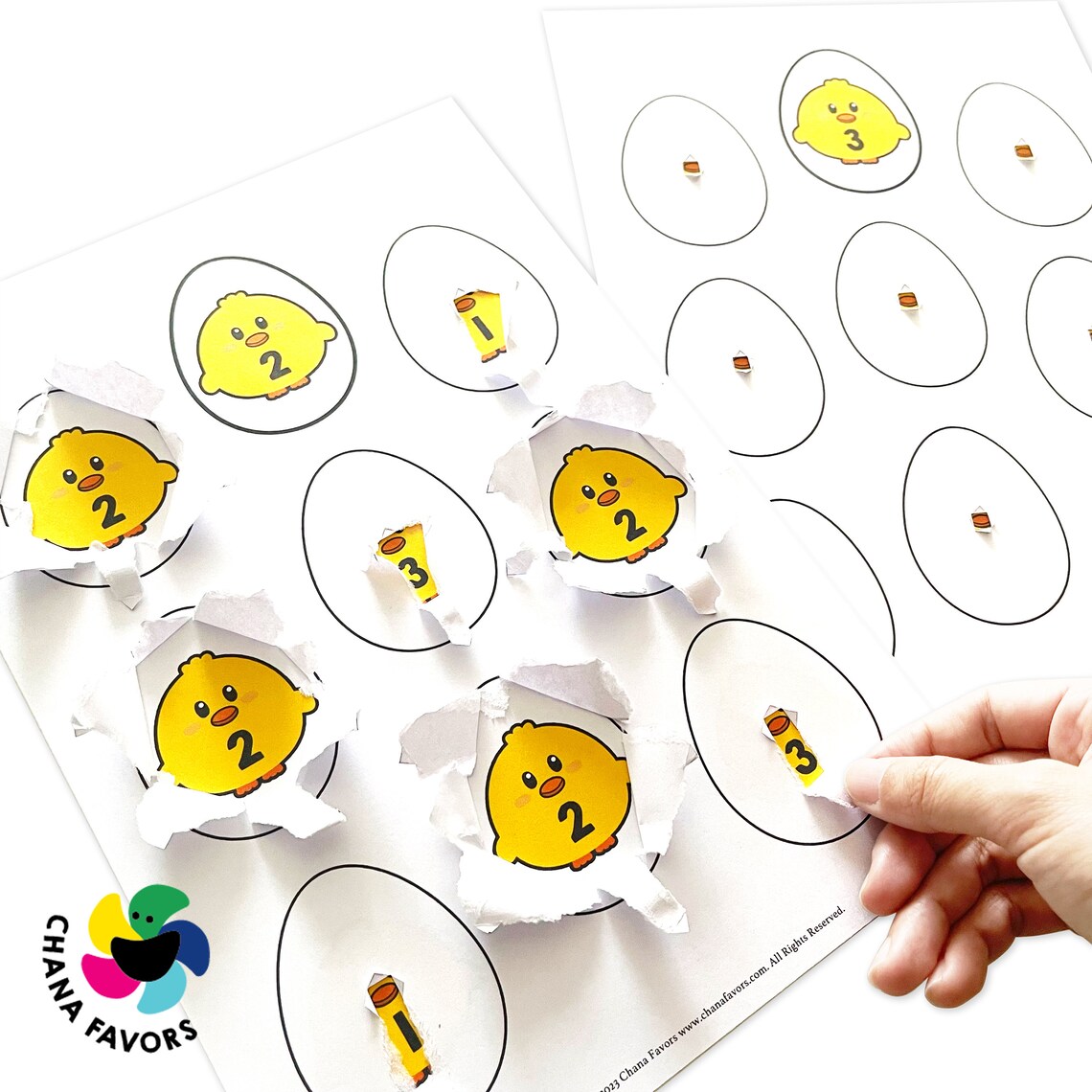Eggshell Number Game: Kids' Number Recognition Activity (printable PDF ...
