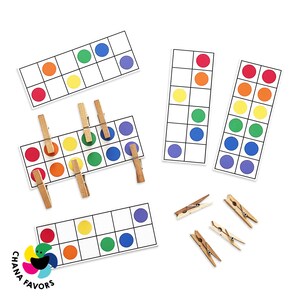 Color Clip Game: Printable Color Matching Cards (PDF Download) - Etsy