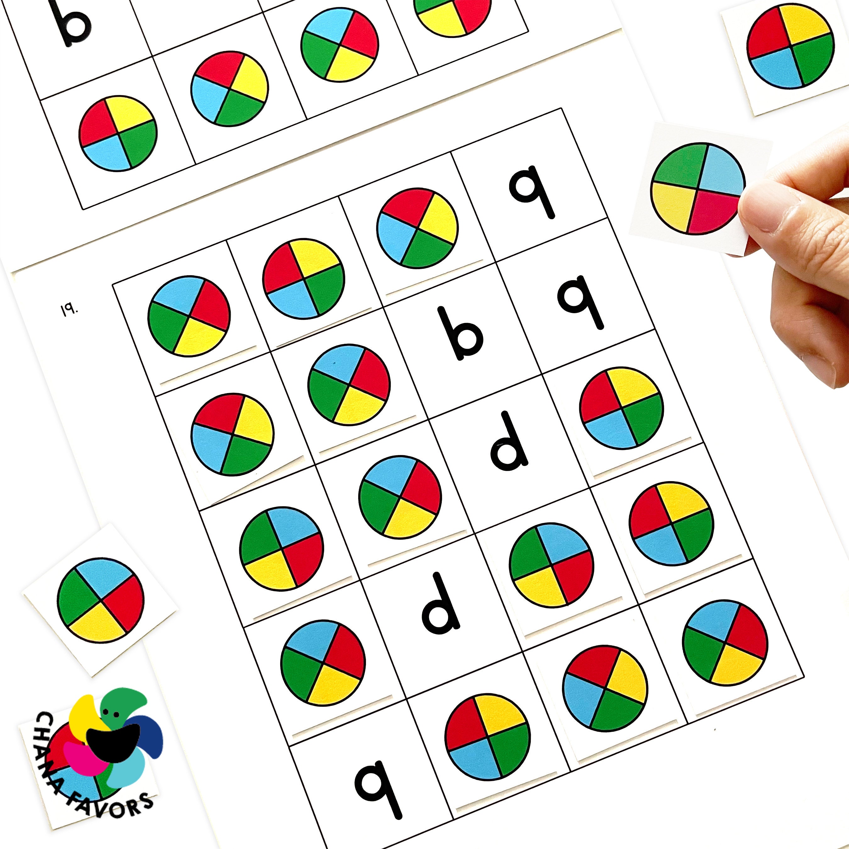 B, D, P, and Q Wheel Codes Printable Brain Games to Help Players ...