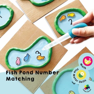 Fish Pond Number Matching printable Resources to Help Connect Numbers ...