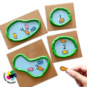 Fish Pond Number Matching printable Resources to Help Connect Numbers ...
