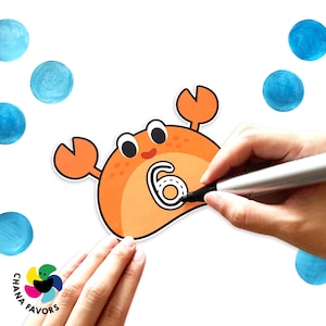 Crab Number Counting Activity: Printable Math Game (PDF Download) - Etsy