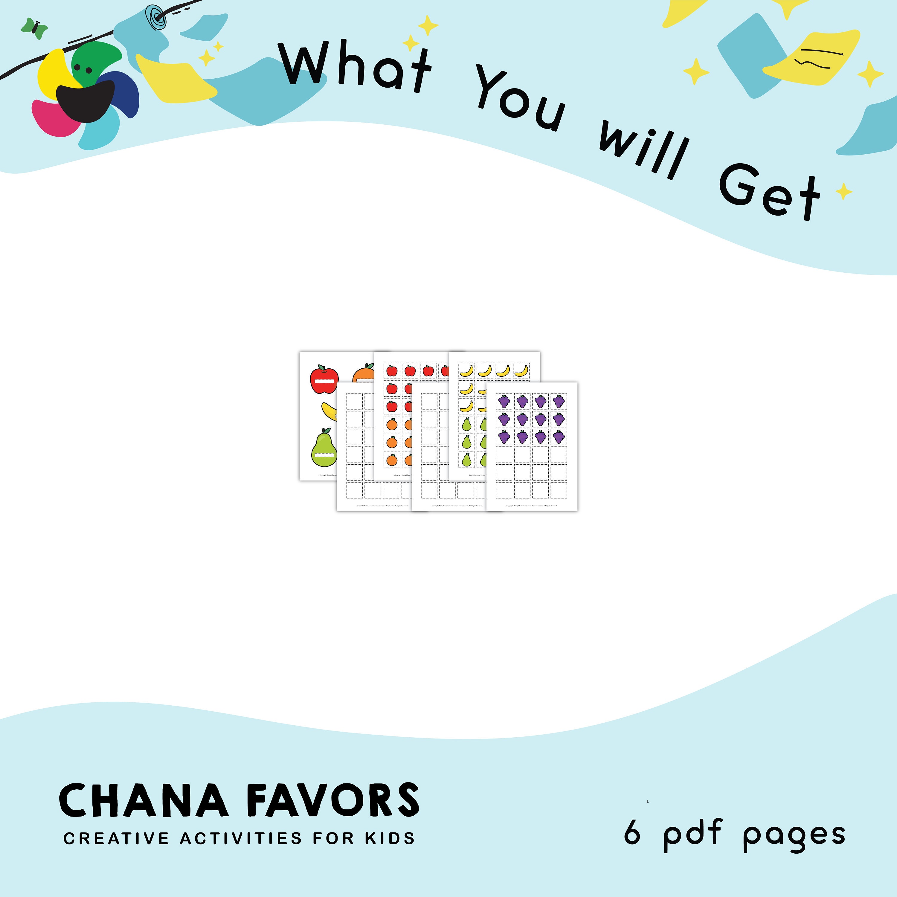 Flashlight Fruits - Printable PDF - Download Only - Interactive Sorting ...