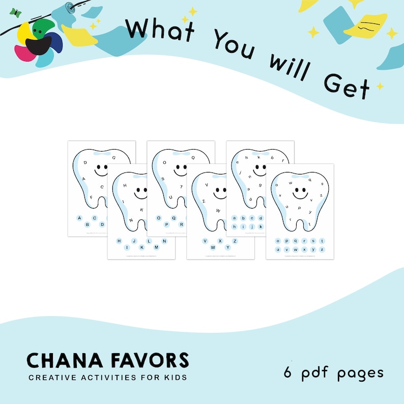 Tooth English Alphabet Game Printable Preschool Homeschool Resource to ...