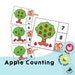 Apple Counting Printable Preschool Homeschool Kids Activity to ...