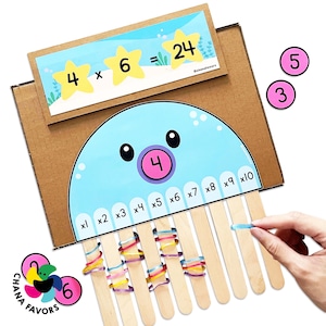 Tentacle Times Tables - Printable PDF - Download Only - Multiplication ...