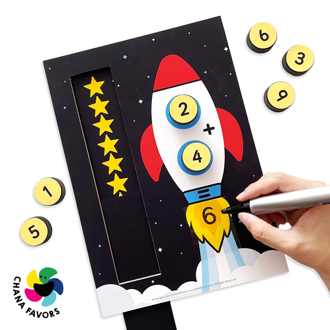 Rocket Math Game: Printable Add/subtract Activity (PDF Download) - Etsy