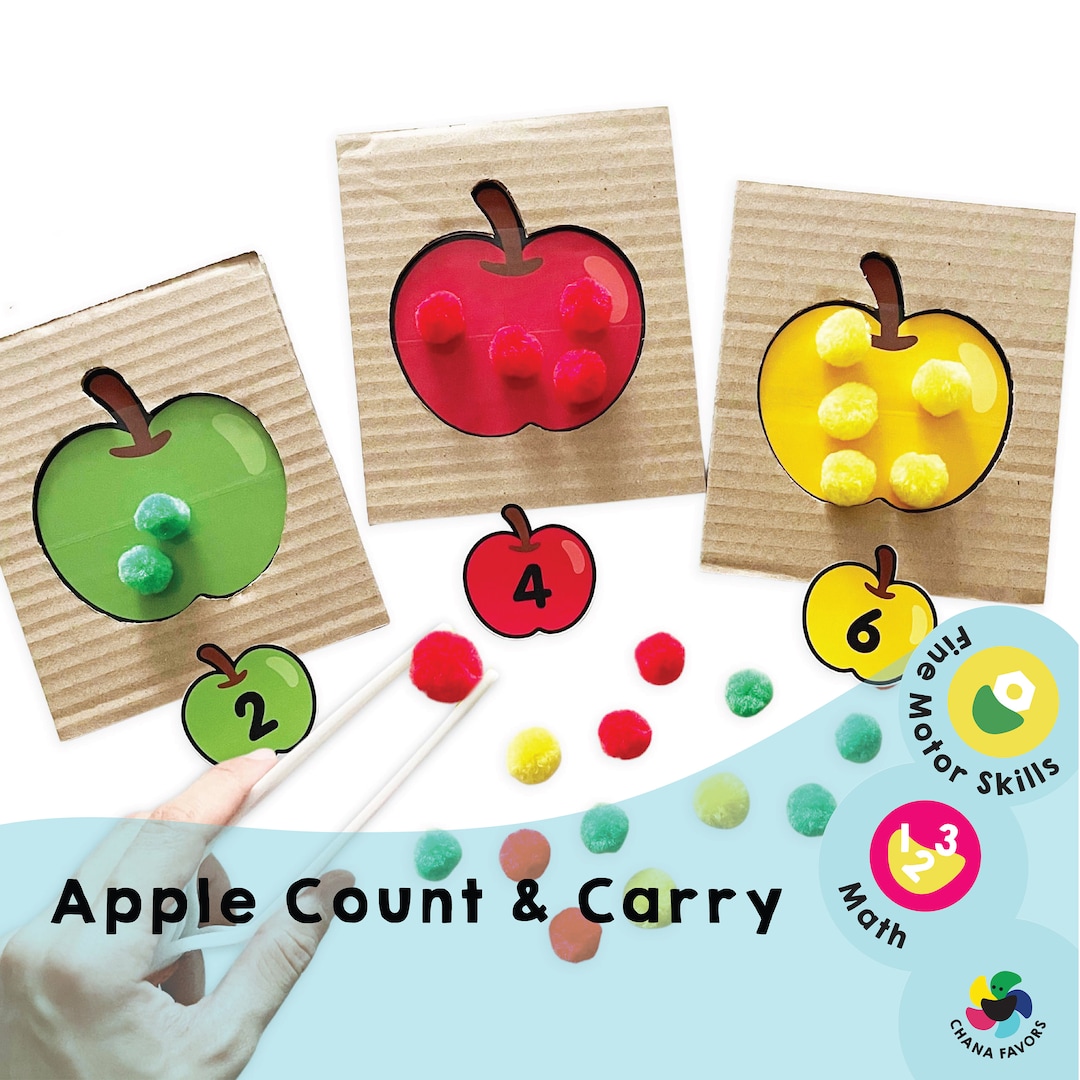 Apple Count and Carry - Printable PDF - Download Only - Boost Math ...