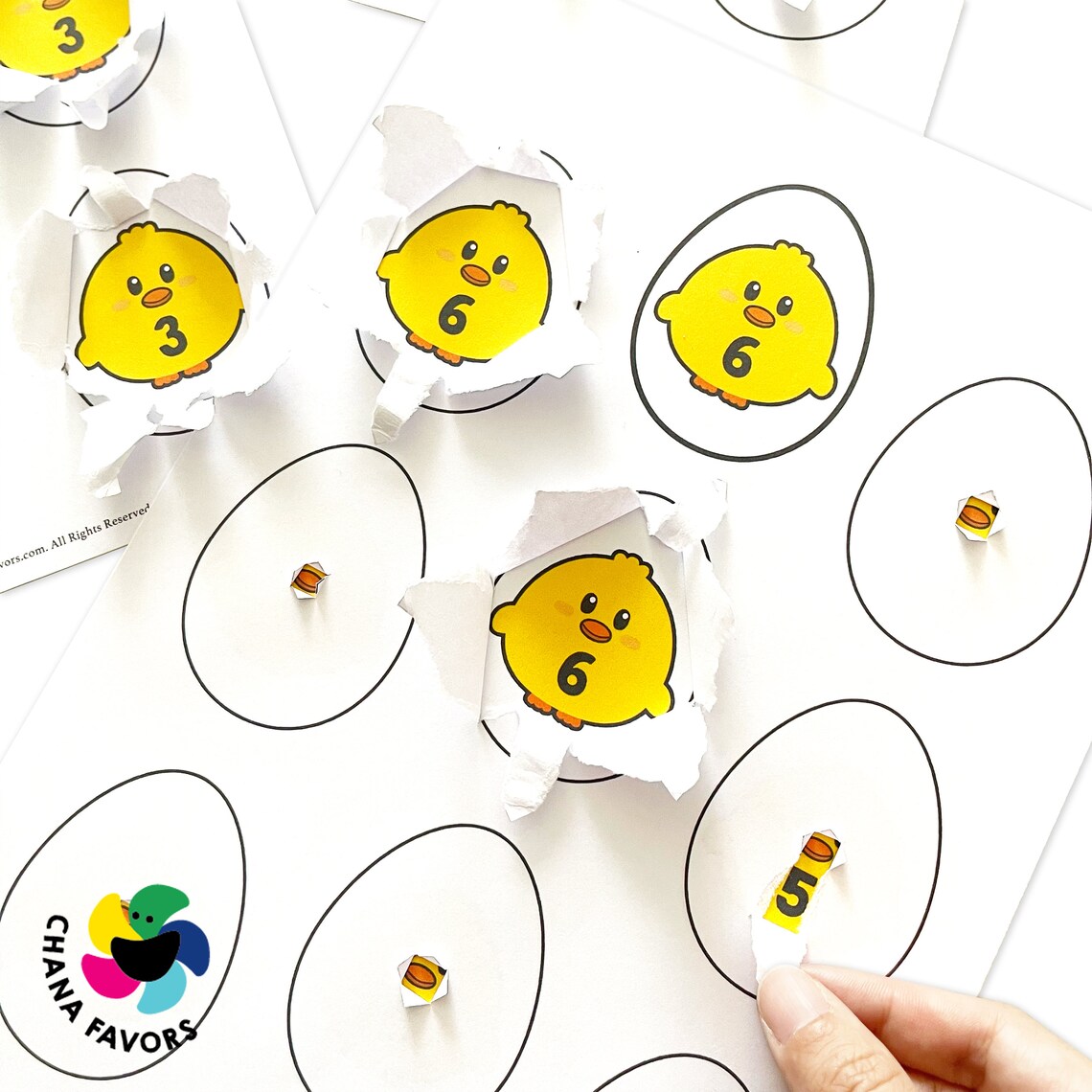 Eggshell Number Game: Kids' Number Recognition Activity (printable PDF ...
