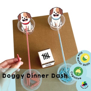 Doggy Dinner Dash Printable PDF Download Only Pincer Grasp Fun for Kids ...