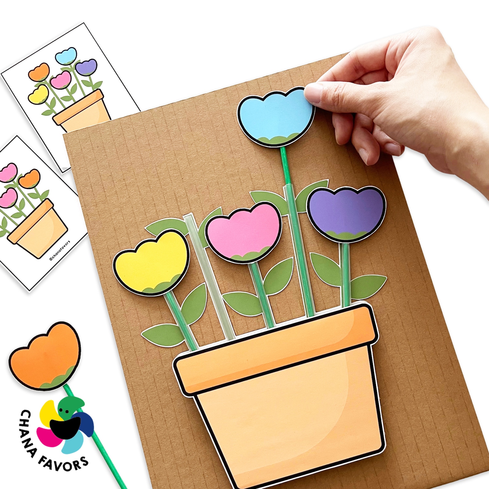 Colorful Flower Sort: Fine Motor Skills Activity (printable PDF) - Etsy