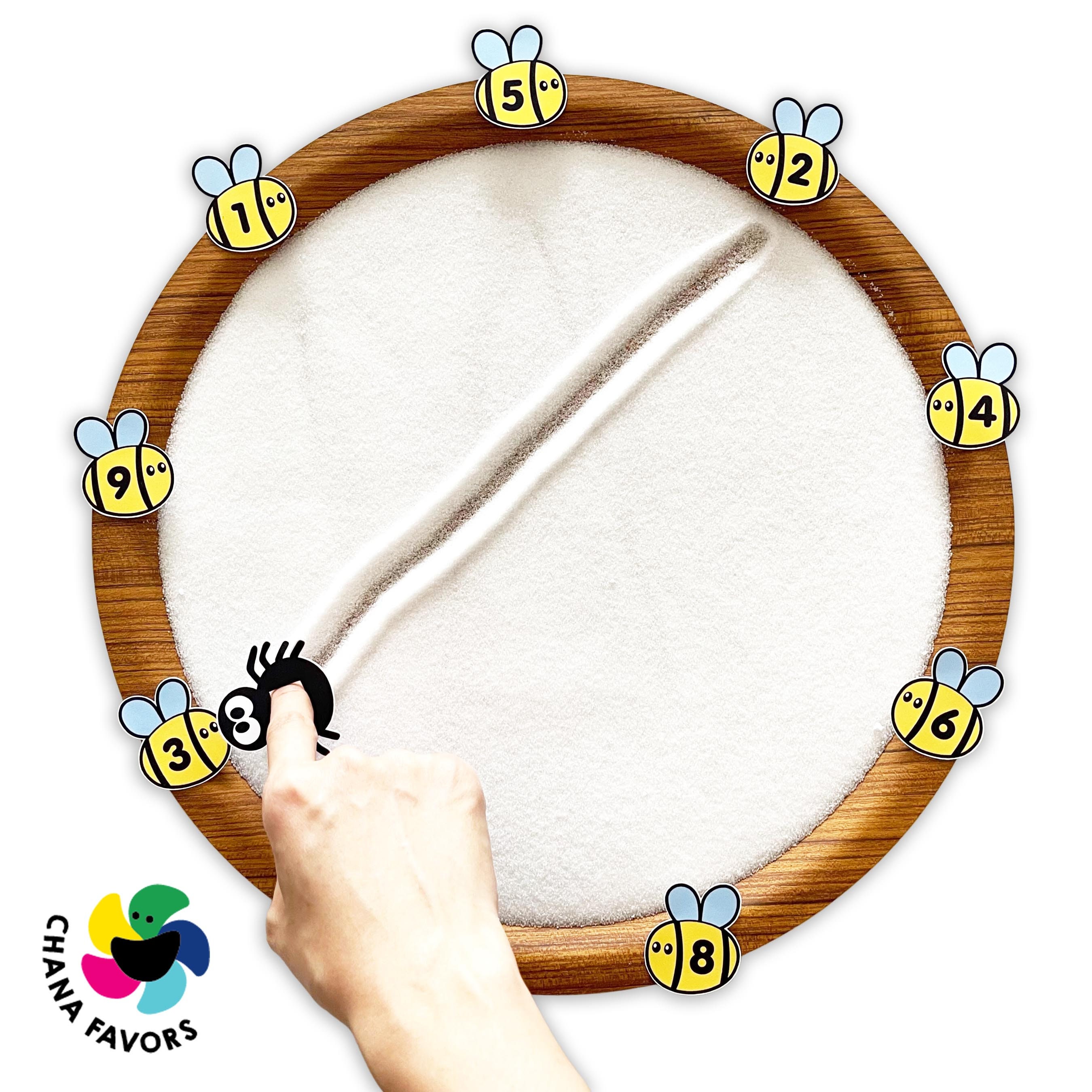 Numbered Bee and Spider Printable Educational Sensory Game for Kids ...