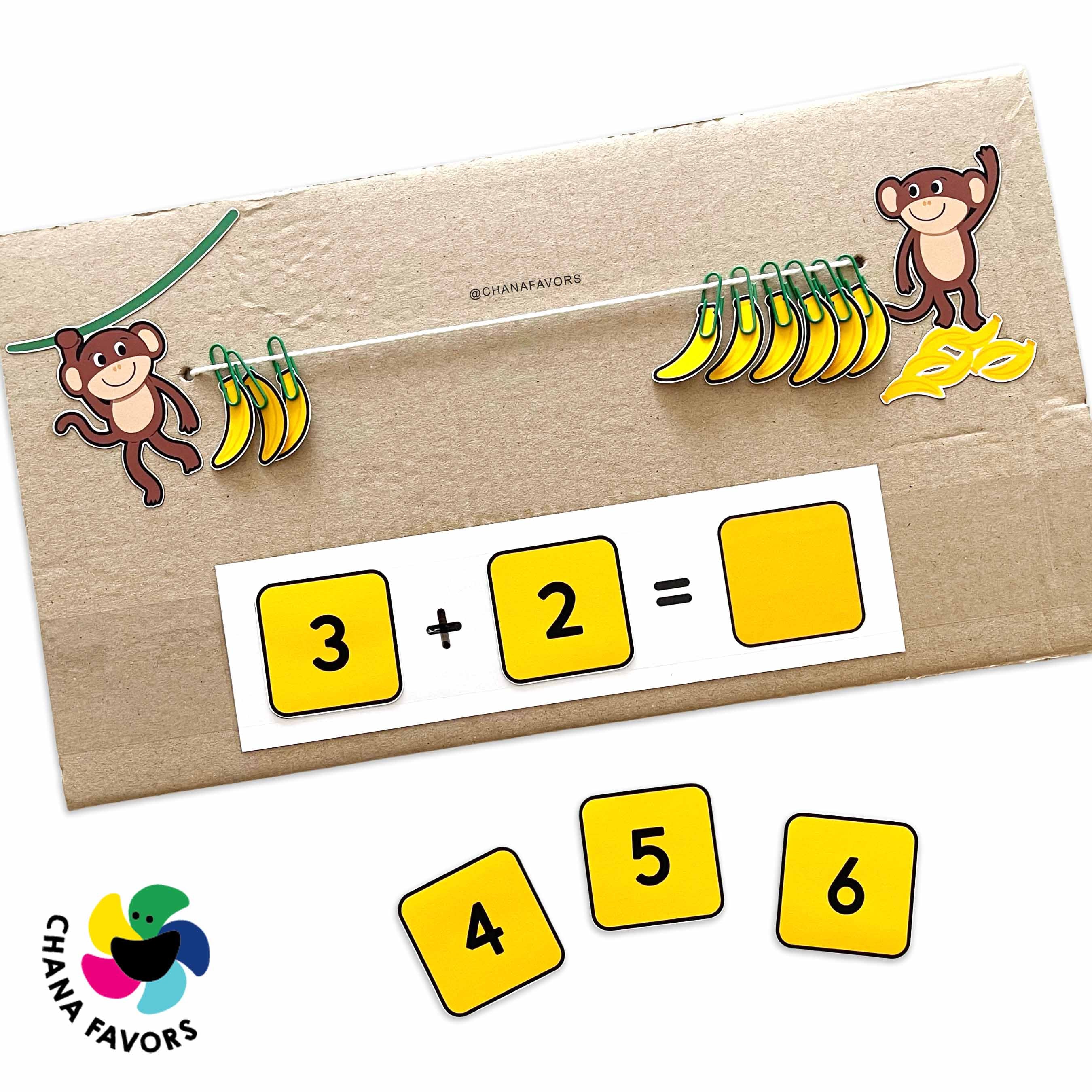 Monkey Math Printable: Addition & Subtraction Worksheets (PDF Download ...