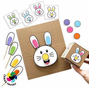 Rabbit Color Matching Game: Fine Motor Skills Activity (printable PDF ...