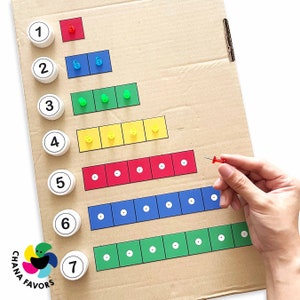 Count & Push Play Printable Strengthen Counting Skills and Fine Motor ...