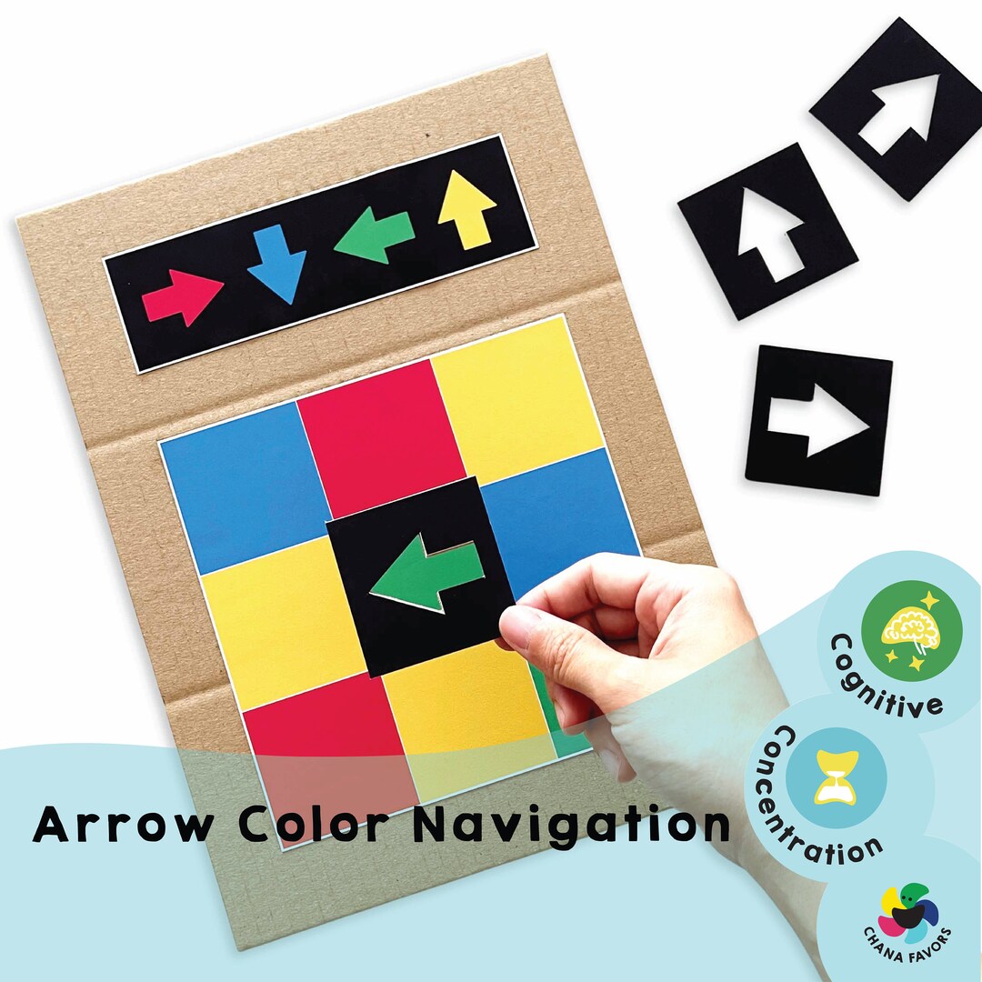 Arrow Color Navigation Printable Directional Colors Game: Brain ...