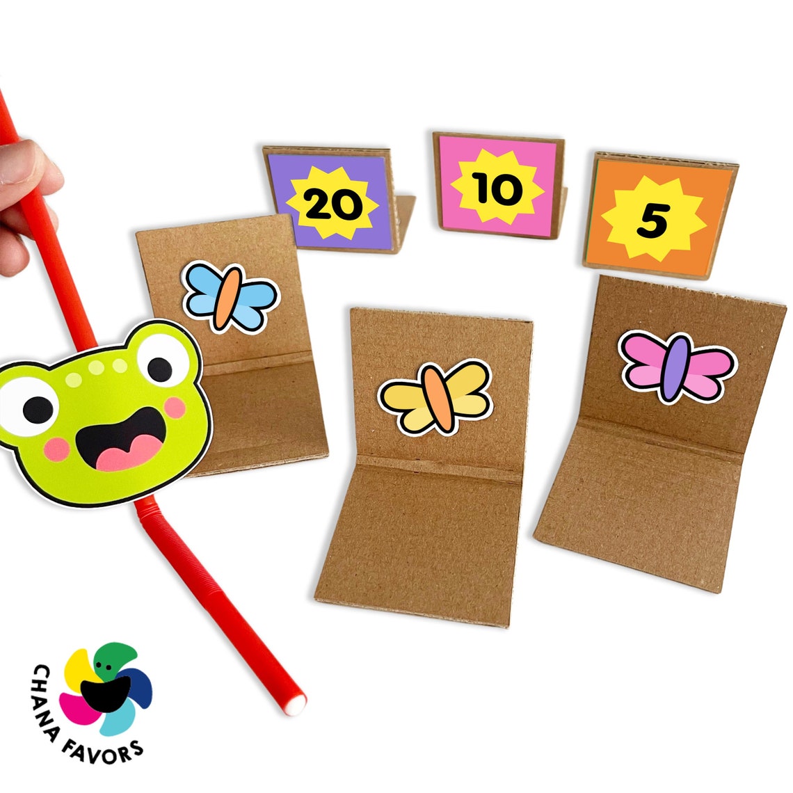 DIY Straw Shooter Game: Insect & Number Targets (printable PDF) - Etsy