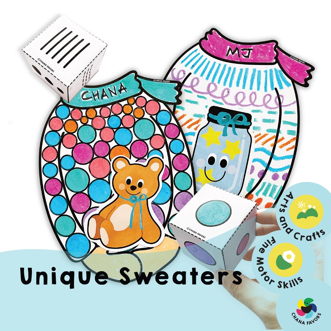 Unique Sweaters Printable PDF Family Game to Create Unique Sweaters ...