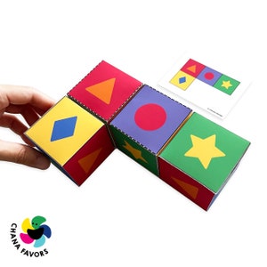 Shape Dice Games - Printable PDF - Download Only - Brain Game | Promote ...