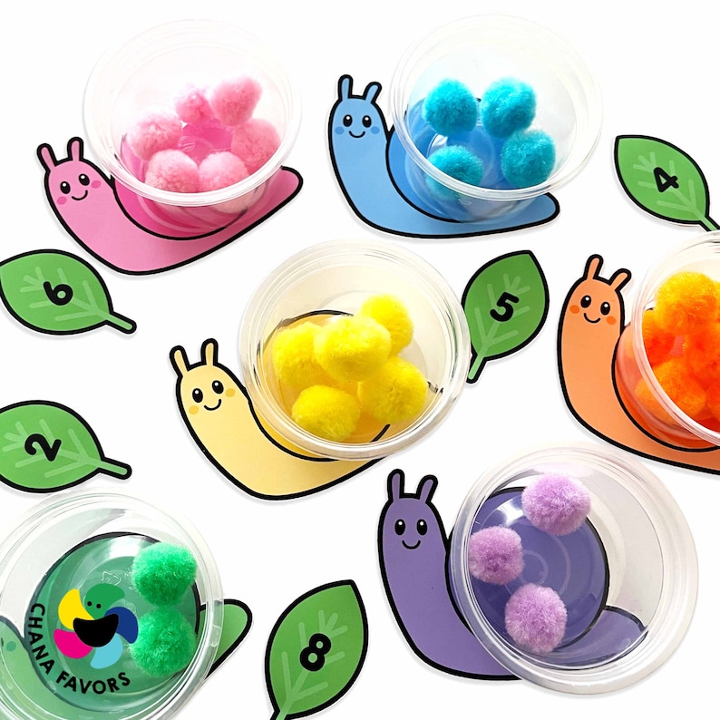 Snail Color Challenge: Fine Motor Skills Activity (printable PDF) - Etsy