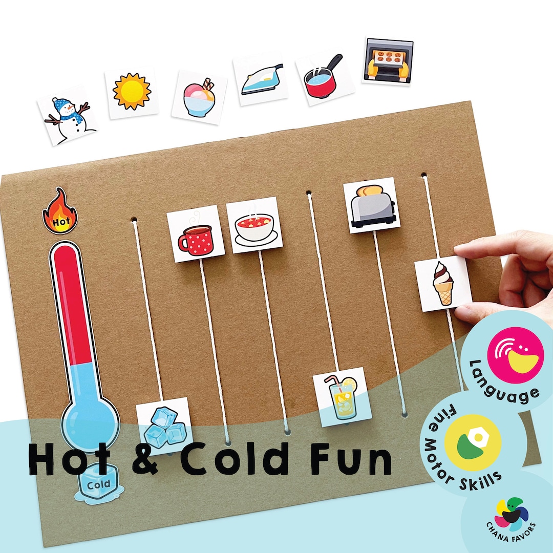 Hot and Cold Sorting Activity: Fine Motor Skills Printable (PDF) - Etsy