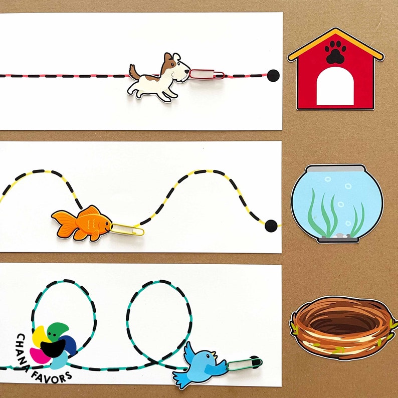 Find the Way Home Game: Fine Motor Skills Activity (printable PDF) - Etsy