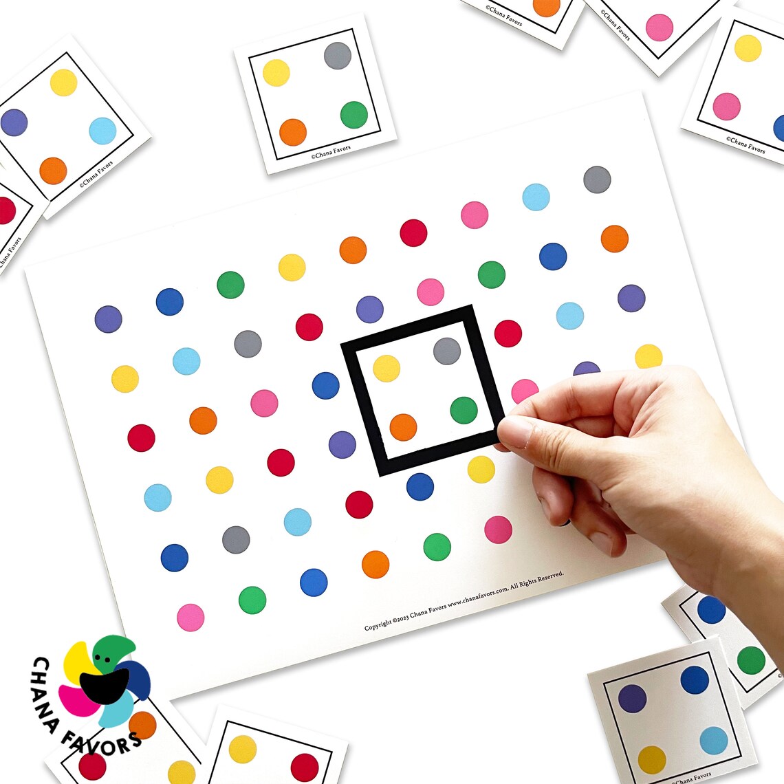 Dot Finders Matching Game: Printable Cognitive Skills Activity (PDF ...