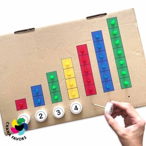 Count & Push Play Printable Strengthen Counting Skills and Fine Motor ...