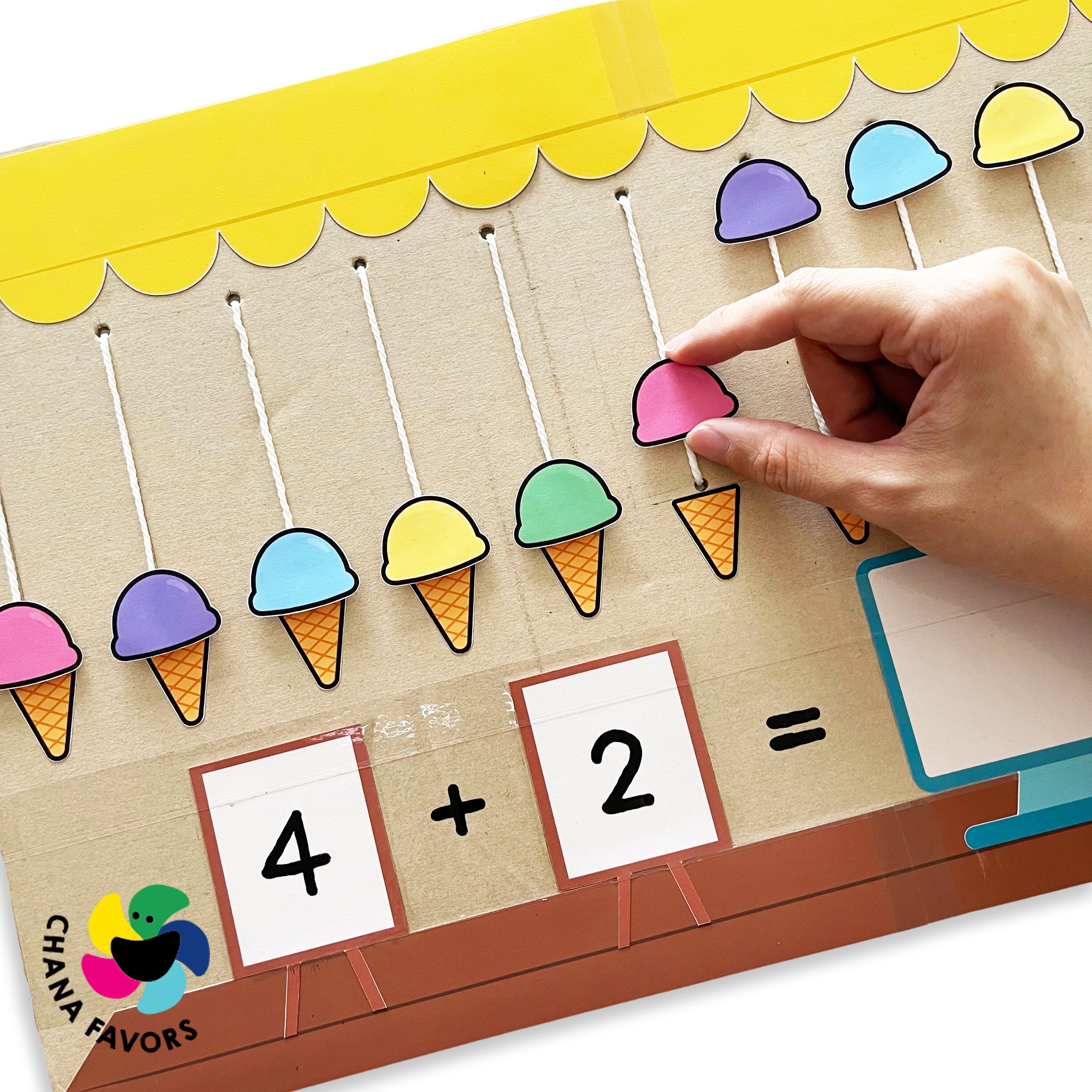 Ice Cream Math Game: Fine Motor Skills Activity (printable PDF) - Etsy