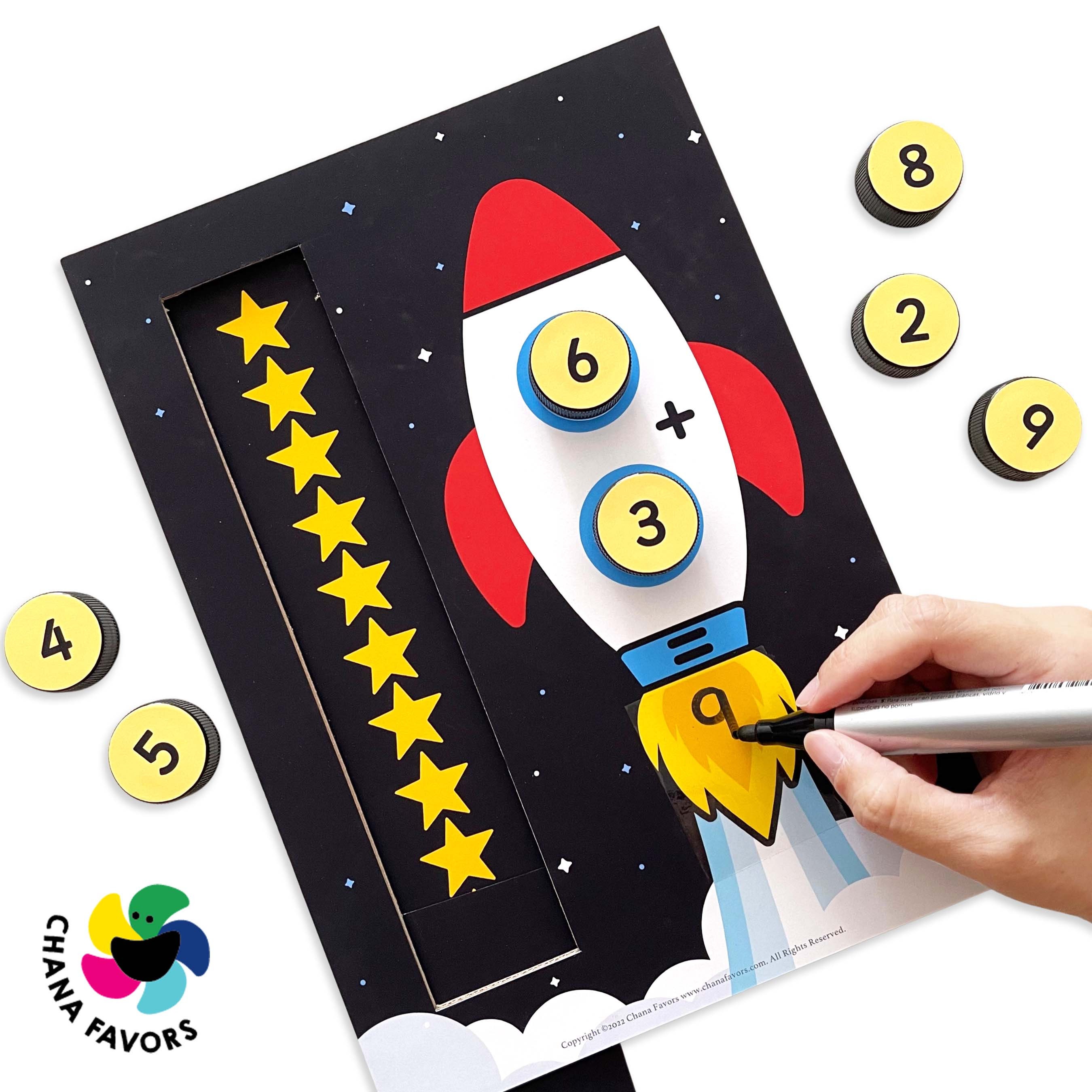 Rocket Math Game: Printable Add/subtract Activity (PDF Download) - Etsy