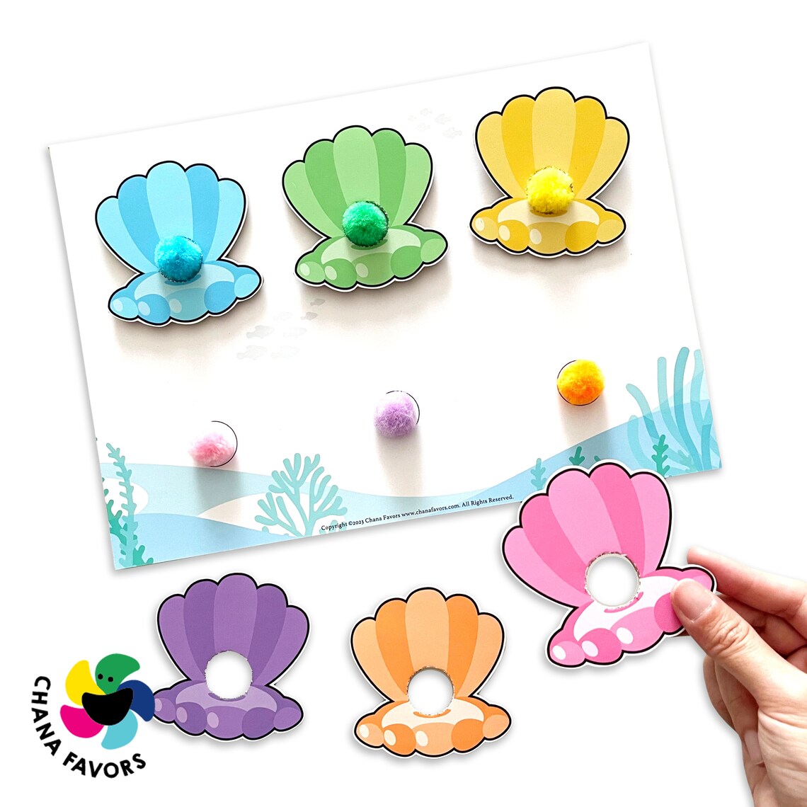 Seashell Mix and Match Printable Engaging Activity for - Etsy