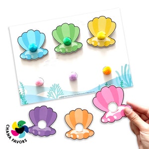 Seashell Mix and Match Printable Engaging Activity for Imaginative Mix ...