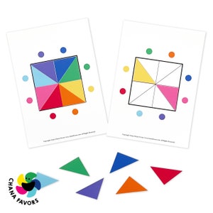 Color Match Triangle Tango - Printable PDF - Download Only - Brain Game ...