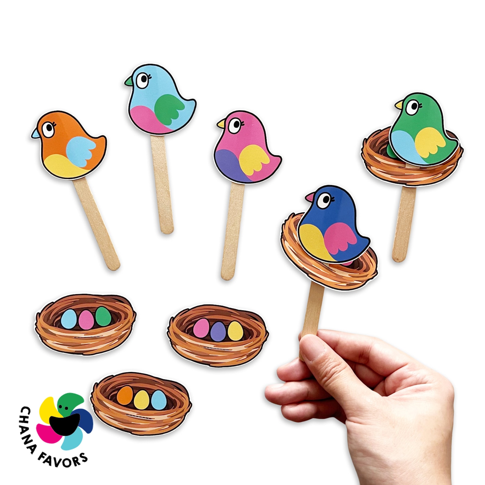 Bird Eggs Matching Game: Color Recognition Activity (printable PDF) - Etsy