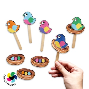 Bird Eggs Matching Game: Color Recognition Activity (printable PDF) - Etsy