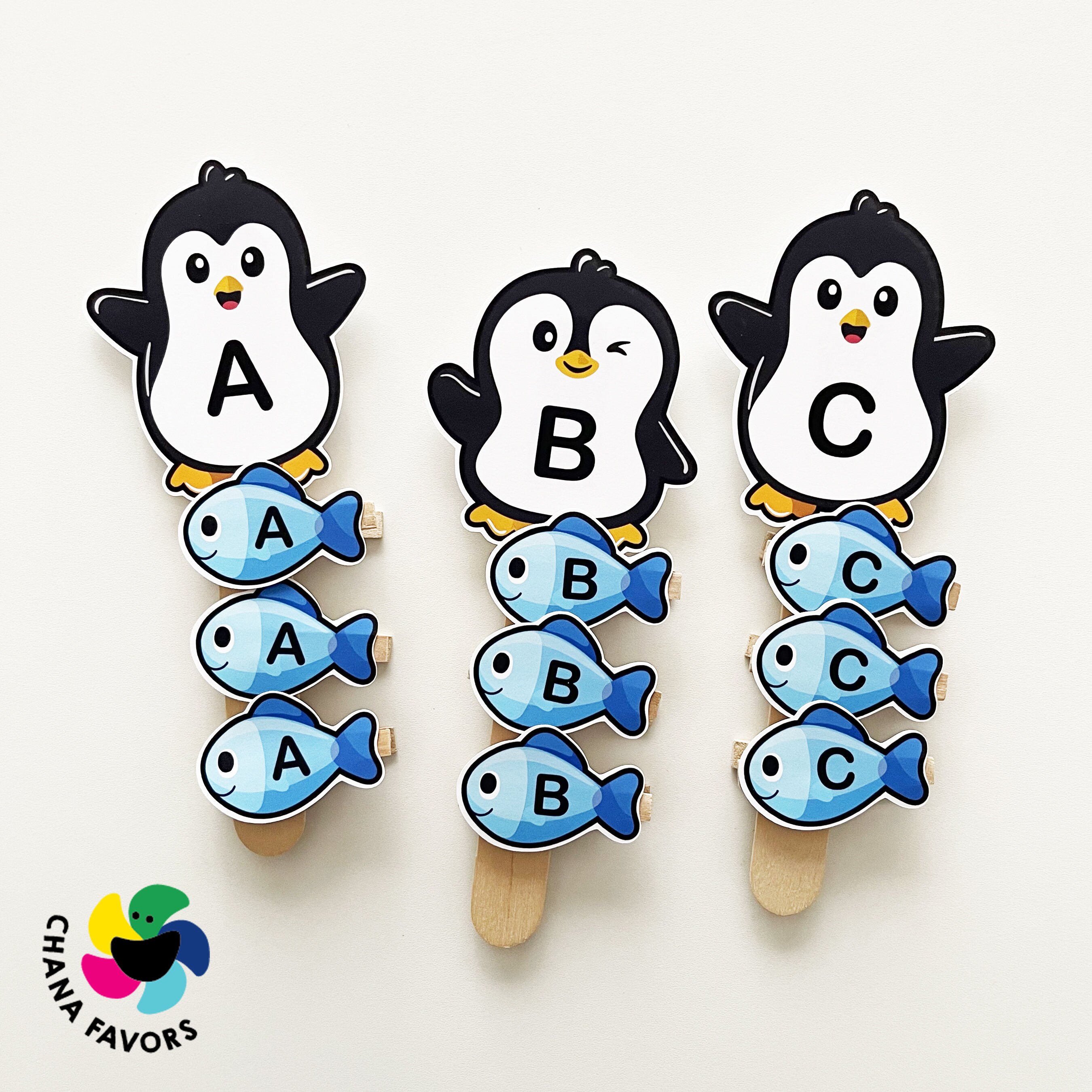 Penguin Alphabet Matching Game: English Letter Learning (printable PDF ...