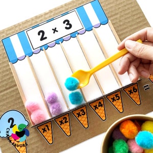 Ice Cream Sundae Math - Printable PDF - Download Only -multiplication ...