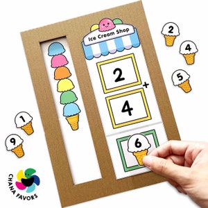 Ice Cream Math Fun - Printable PDF - Download Only - Addition ...