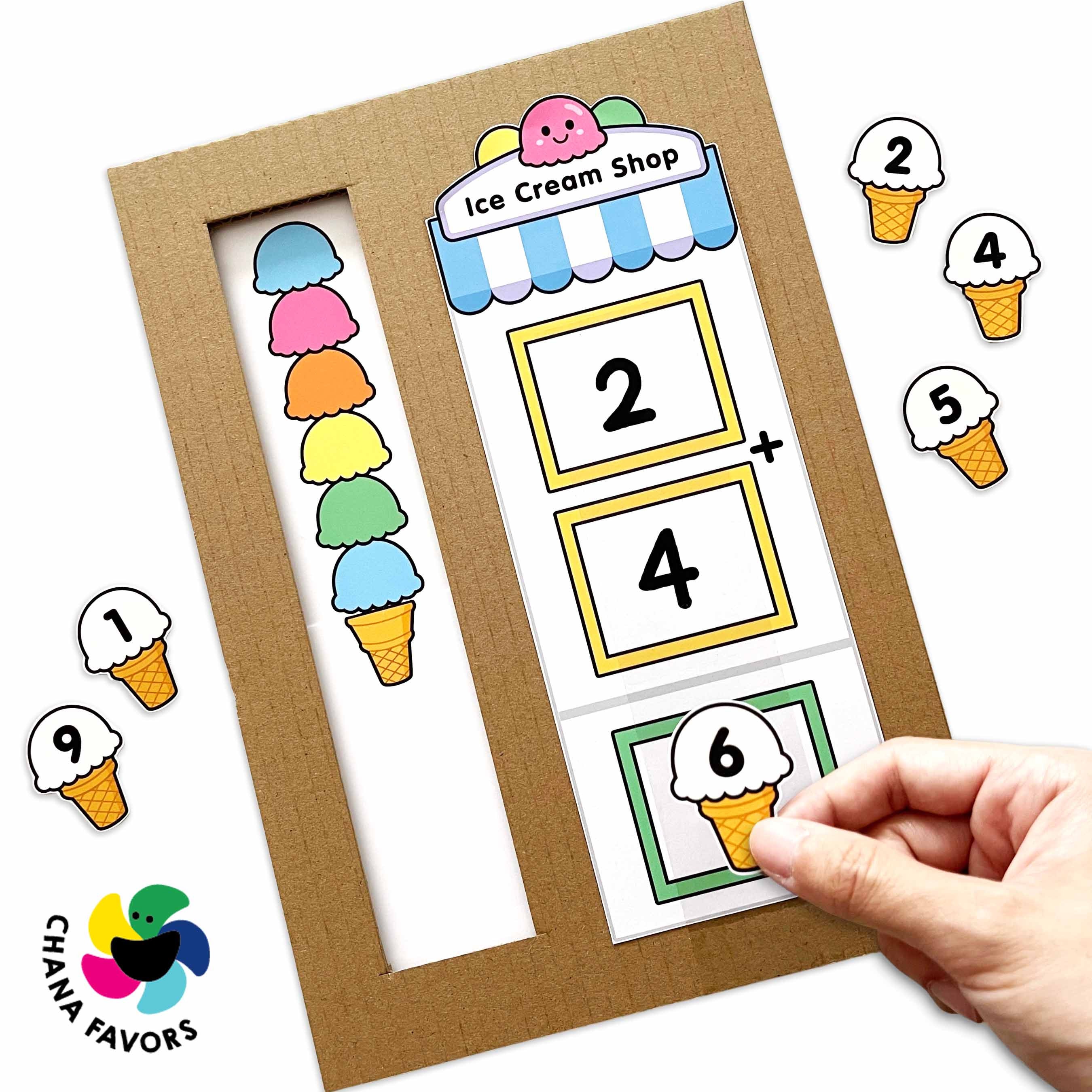 Ice Cream Math: Addition & Subtraction Activity (printable PDF) - Etsy