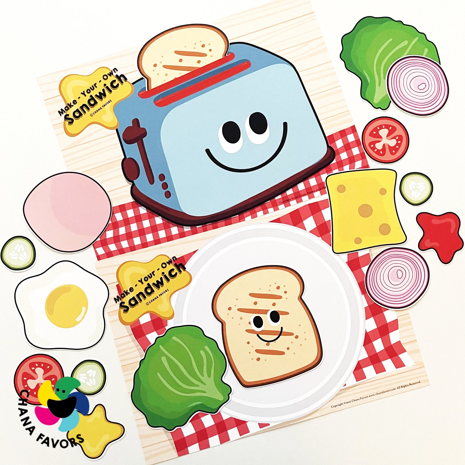 Make-your-own Sandwich Printable Kids Activity to Train the - Etsy