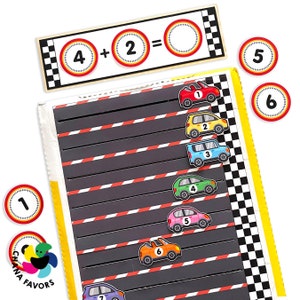 Math Racetrack: Number & Addition Game (printable PDF) - Etsy