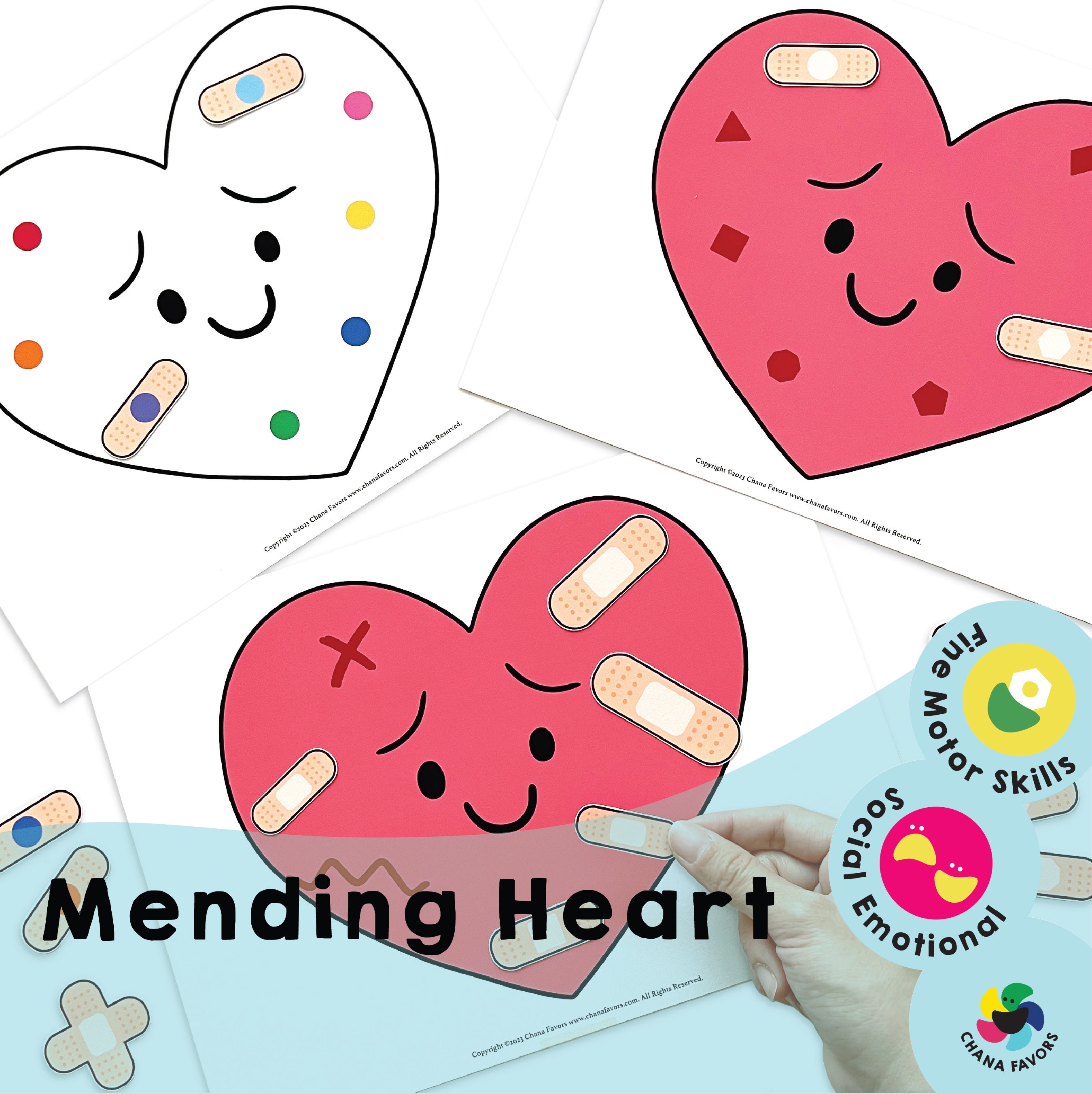 Mending Heart this Printable Kids Activity Help Kids - Etsy UK